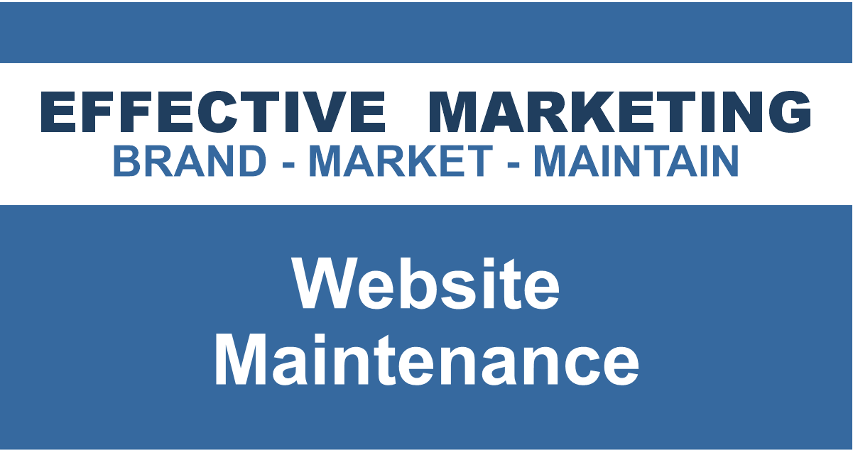Website Maintenance Packages - Effective Marketng